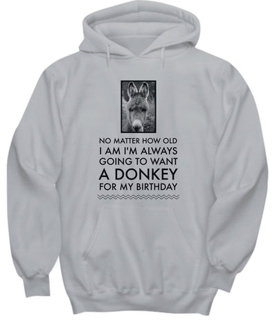Donkey Hoodie - Donkey Lovers Gift - Donkey Clothing - Smartass Hoodie ...
