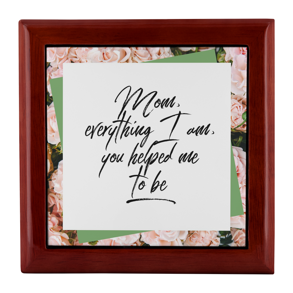 Wooden Jewelry Memory Box For Mom - Gifts For Mom - Mothers Day Gifts ...